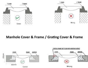 FRP Composite Manhole Covers & Frames – Medium Duty MD 10/12.5 - KKFRP